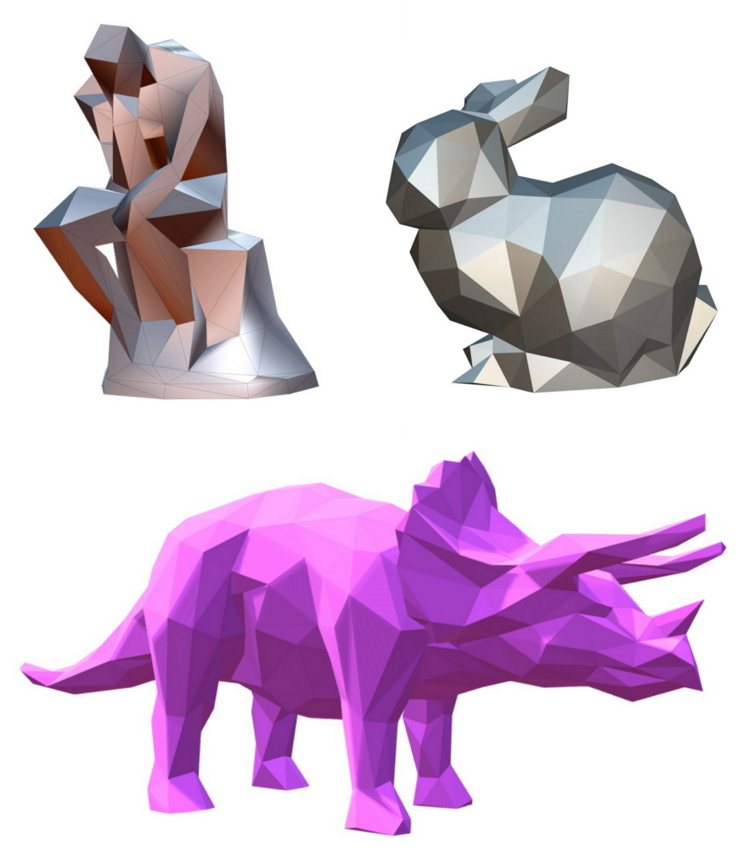 Exploring Geometry in Art: Low Poly Figures | 3DFORM