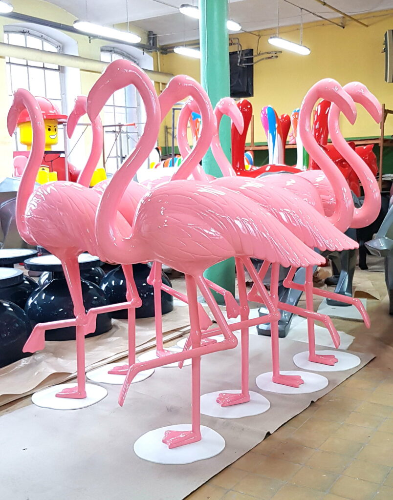 The Figure of A Fiberglass Flamingo - Single Color | 3DFORM