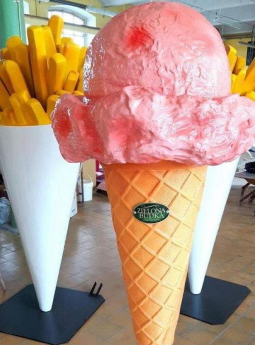 Advertising fiberglass gelato ice cream figure | 3DFORM