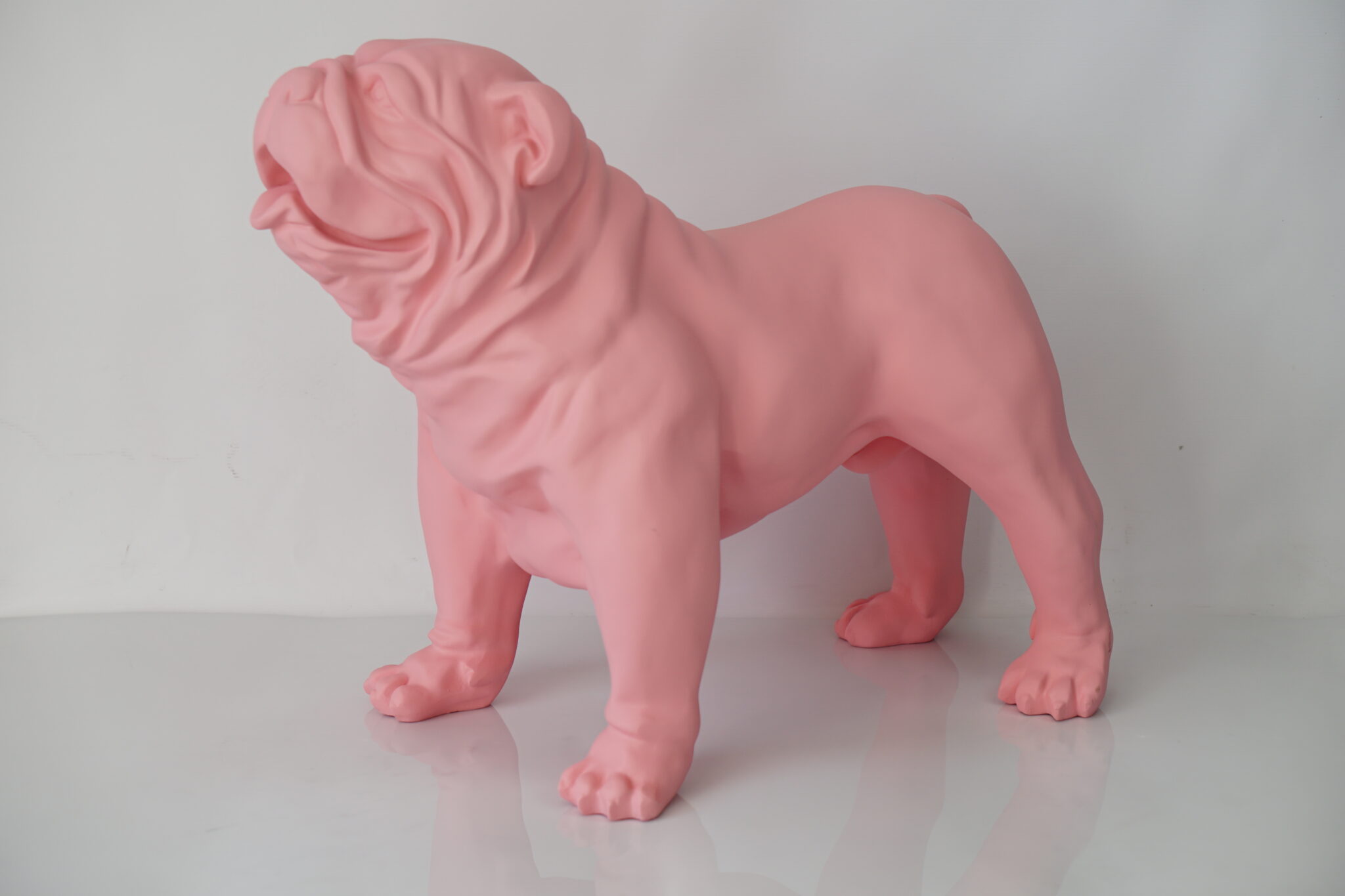 Decorative bulldog figurine USA medium, pastel - pink | 3DFORM