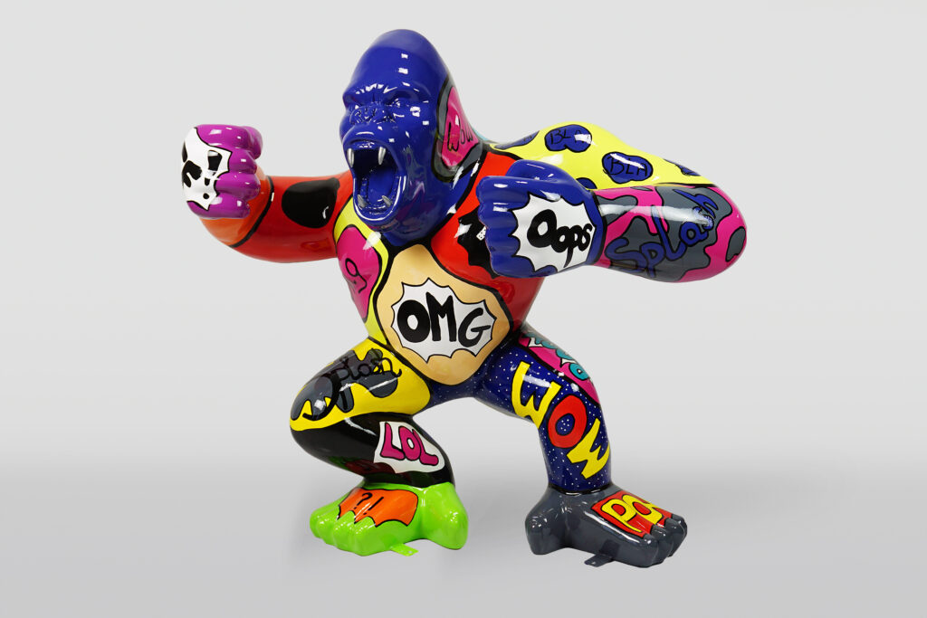 Goryl bokser XXL lakierowany 180cm PopArt - komiks